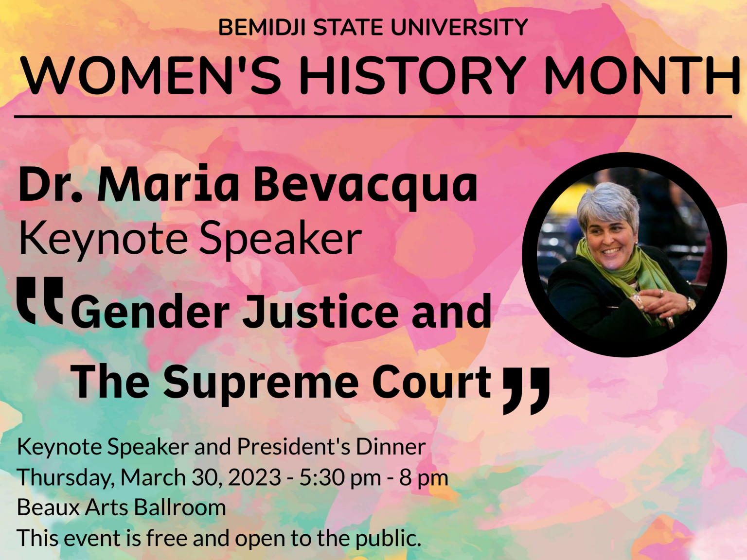 BSU to Honor Women’s History Month with Keynote Speaker and Dinner ...
