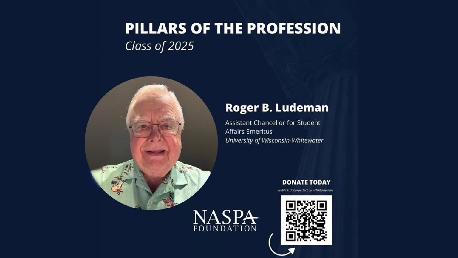 Former BSU VP Roger Ludeman Named a Pillar of the Student Affairs ...