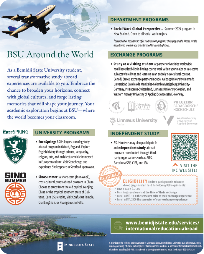 Education Abroad | International Program Center | Bemidji State University